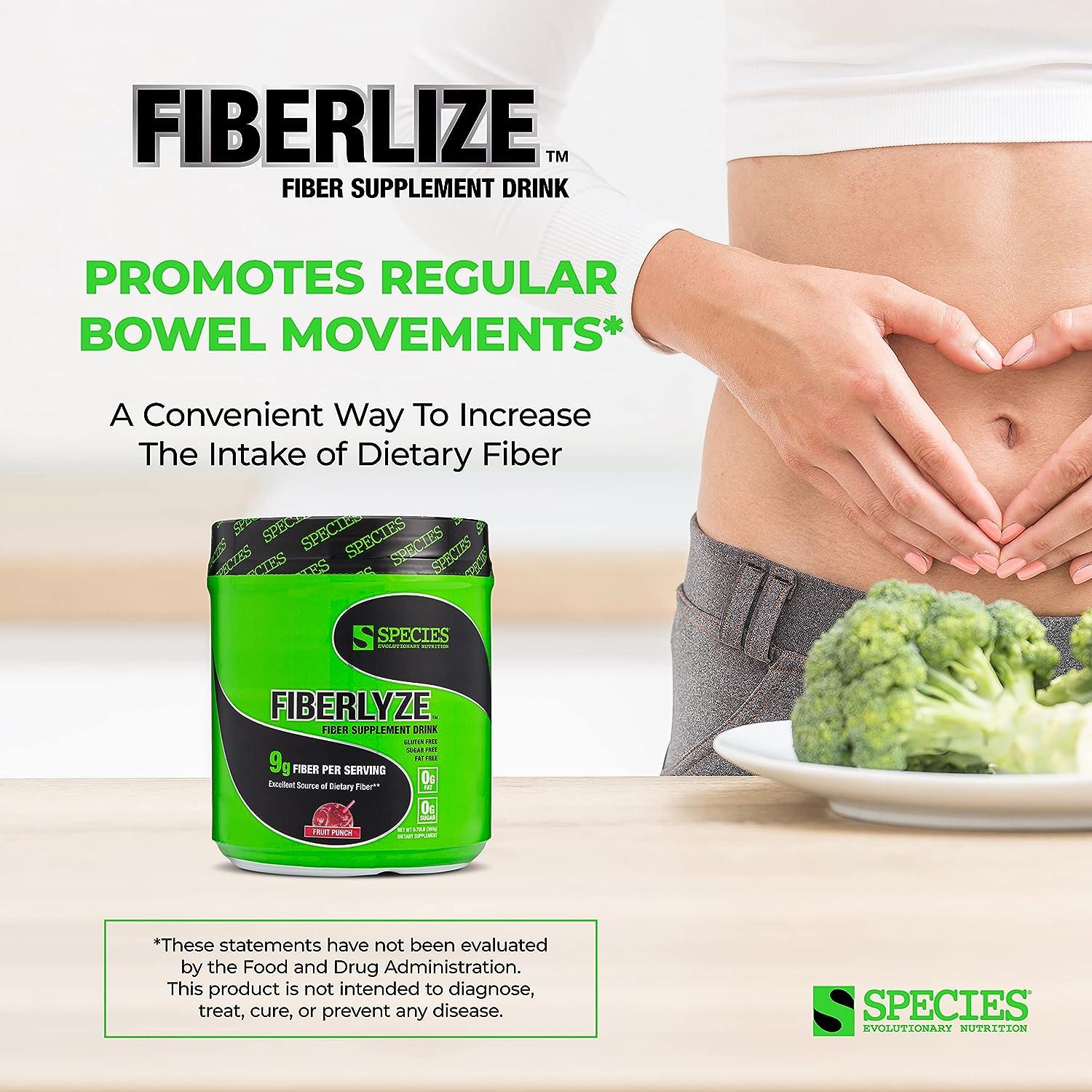 Species Nutrition Fiberlyze Fiber Supplement Psyllium Based Soluble ...