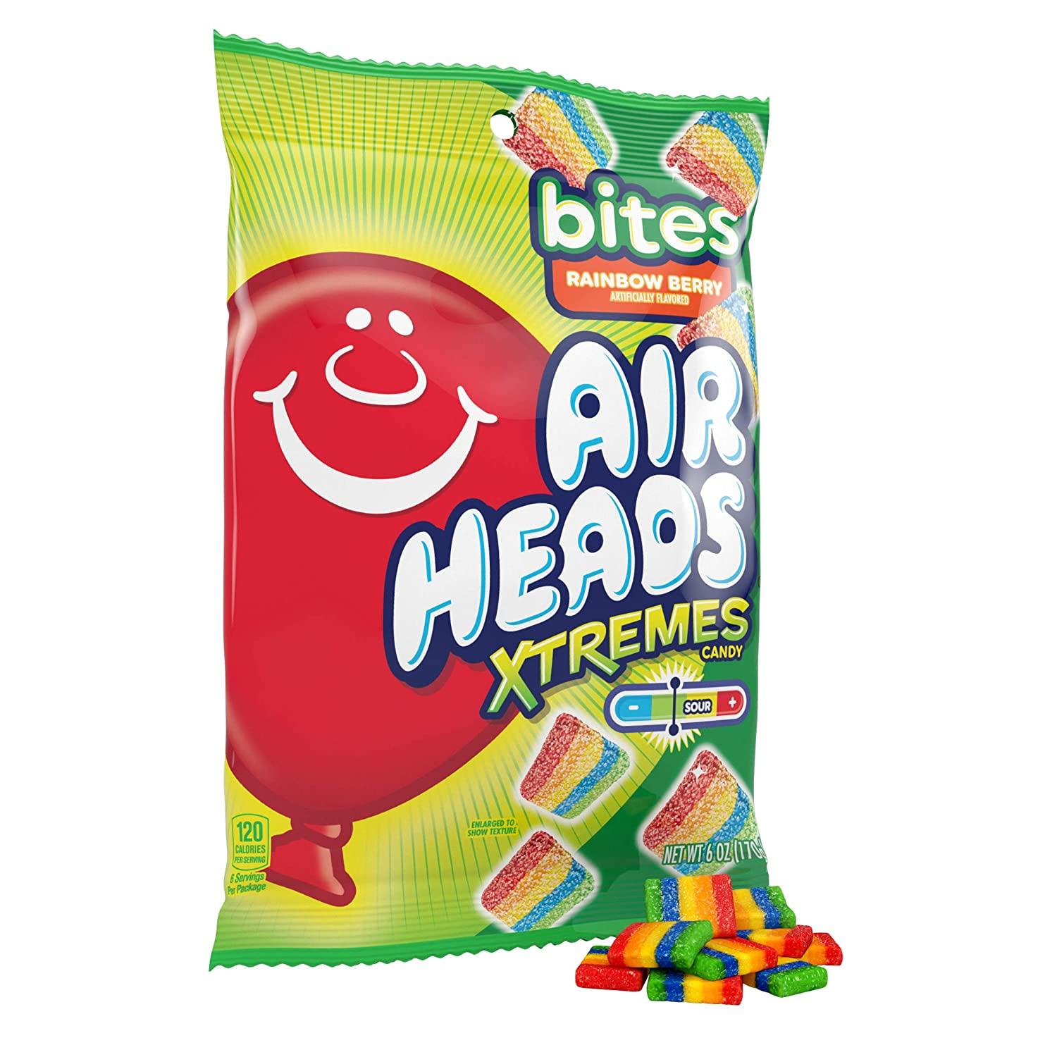 Airheads Xtremes Bites Rainbow Berry Candy 6 Oz Pack of 12 | Sweetly ...