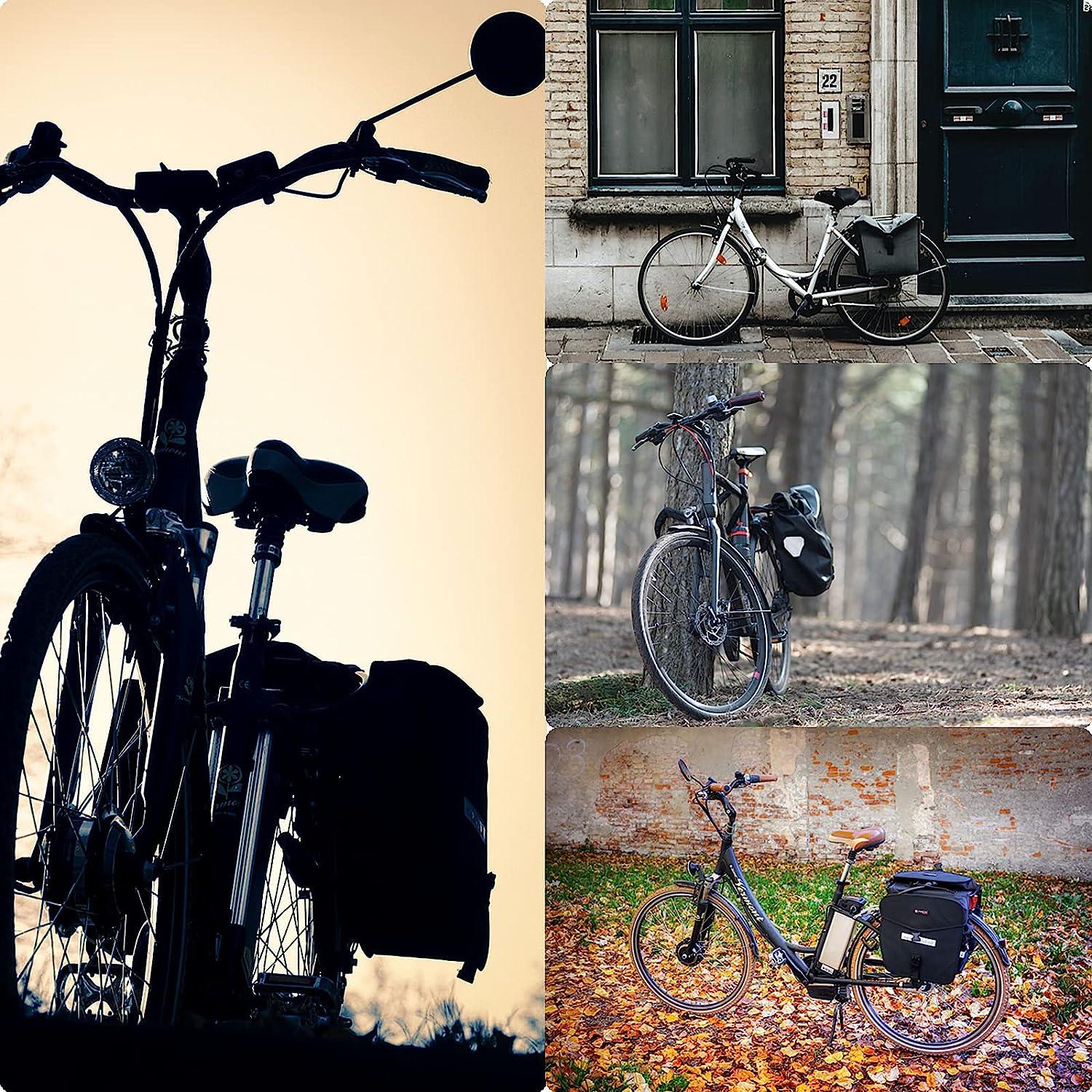 BABEIYXM Rear Bike Rack with Luggage Clip | Adjustable Aluminum Alloy ...