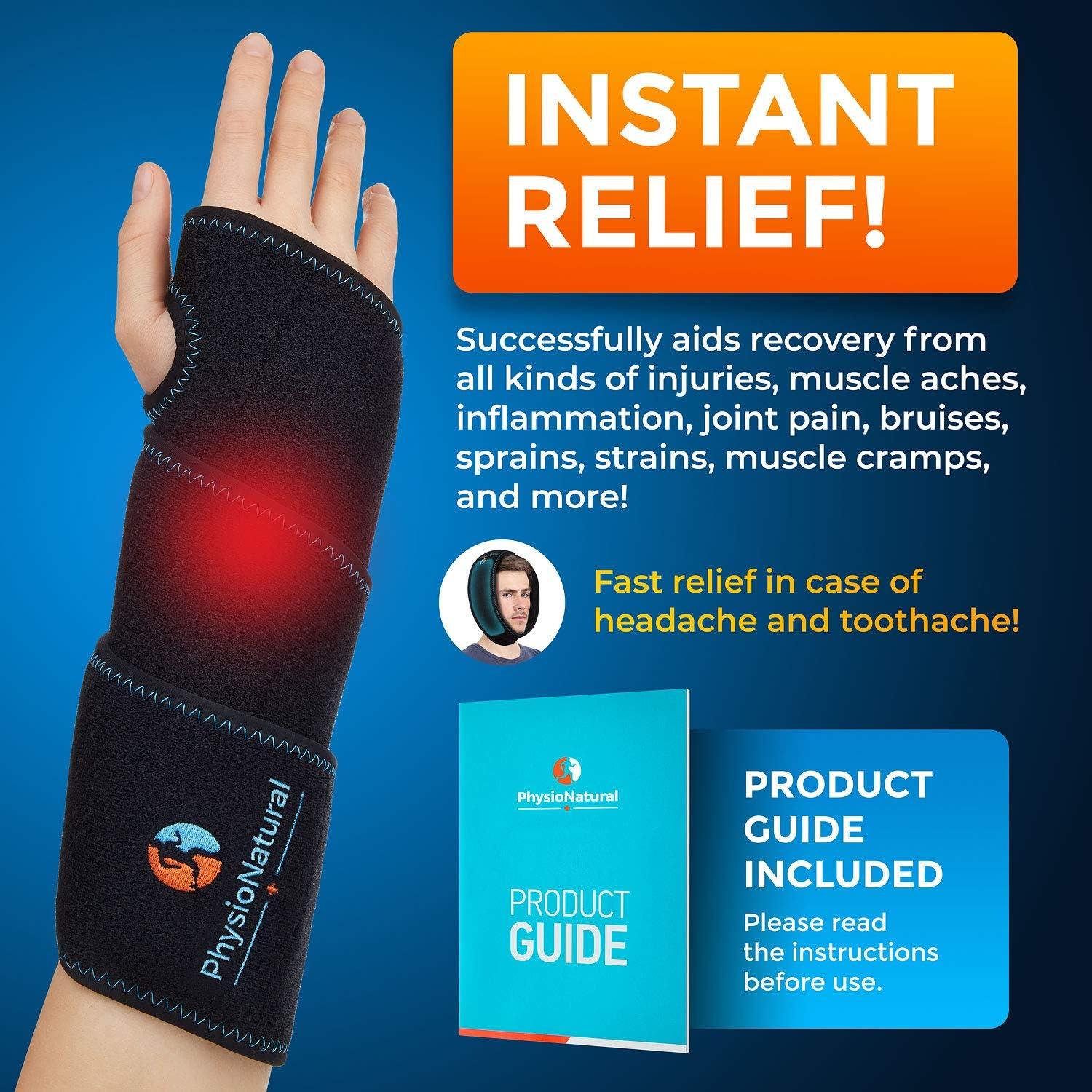 Wrist Ice Pack Wrap for Instant Pain Relief - Ideal for Carpal Tunnel ...