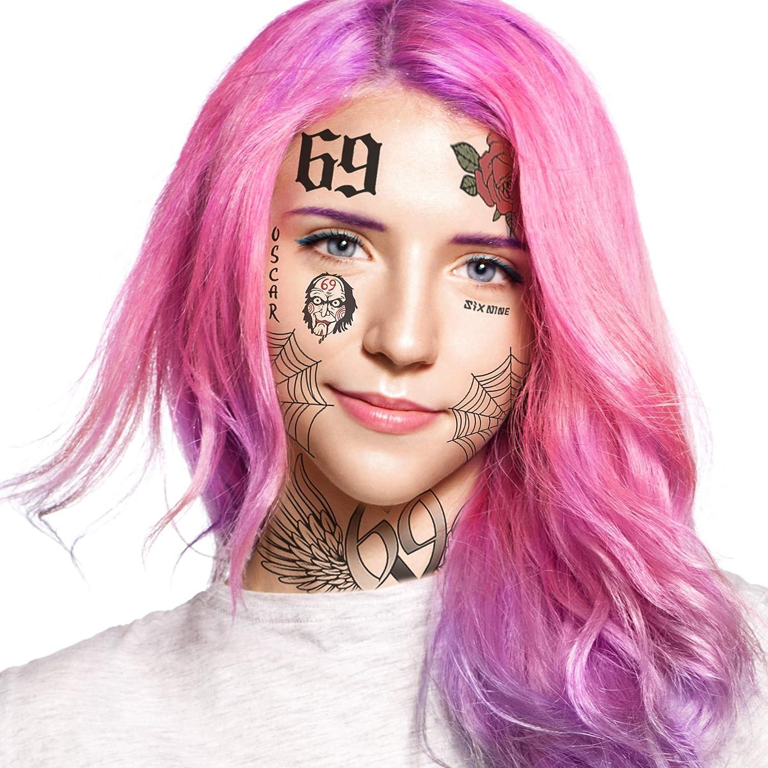 2020 Rapper Inspired Temporary Tattoos - 69 Realistic Face, Chest, Body ...