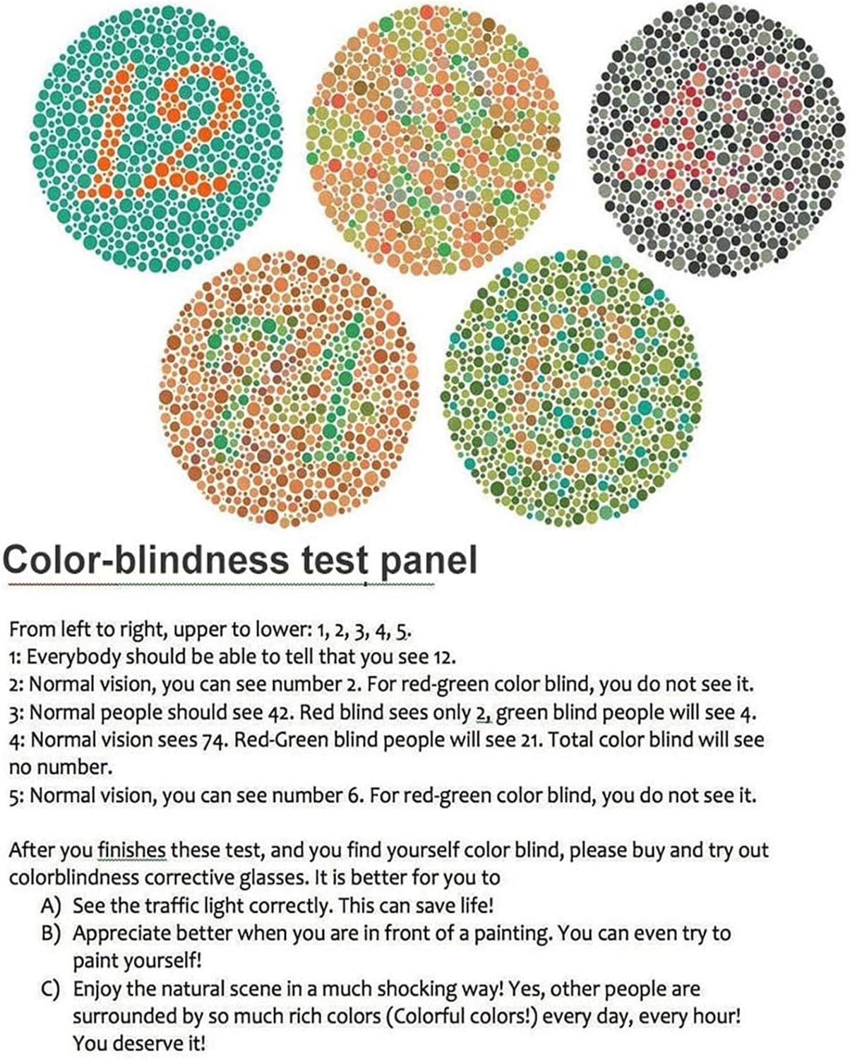 Ktyx Color Blind Glasses for Men - Red Green Color Blindness Correction ...