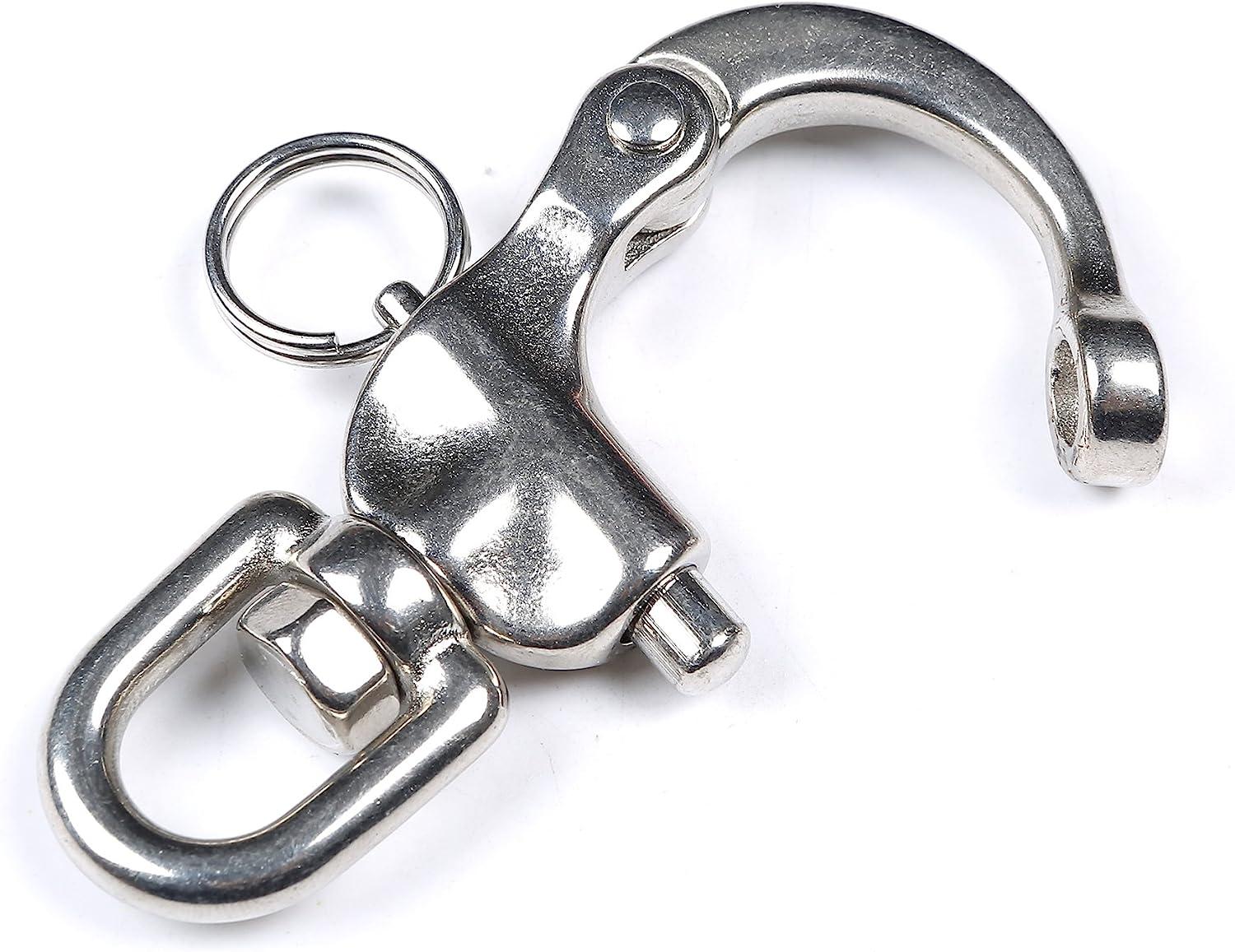 Mxeol Swivel Eye Snap Shackle Quick Release Bail Rigging Sailing Boat ...