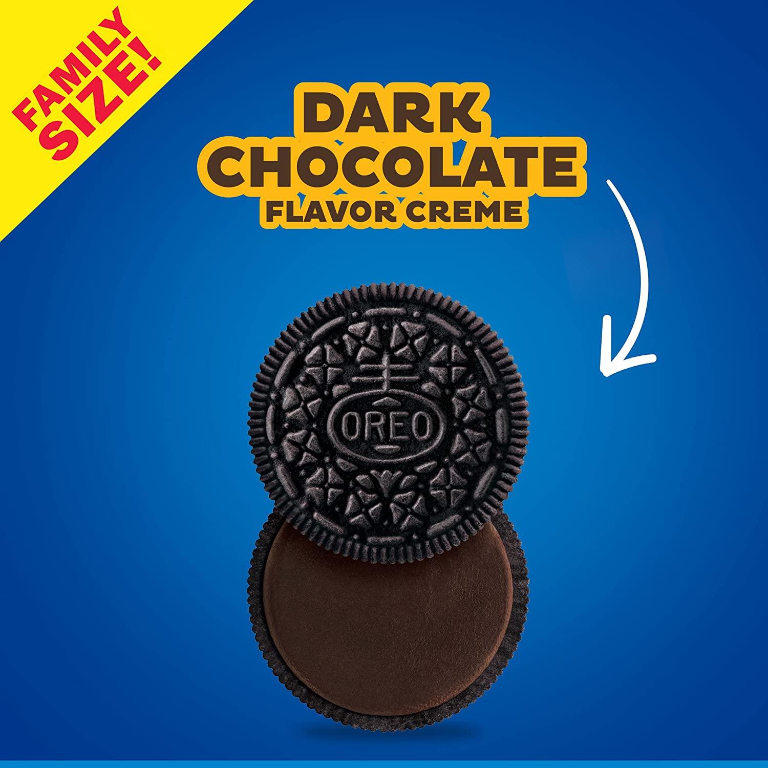 OREO Dark Chocolate Cr me Sandwich Cookies - Family Size 17 oz | Buy ...