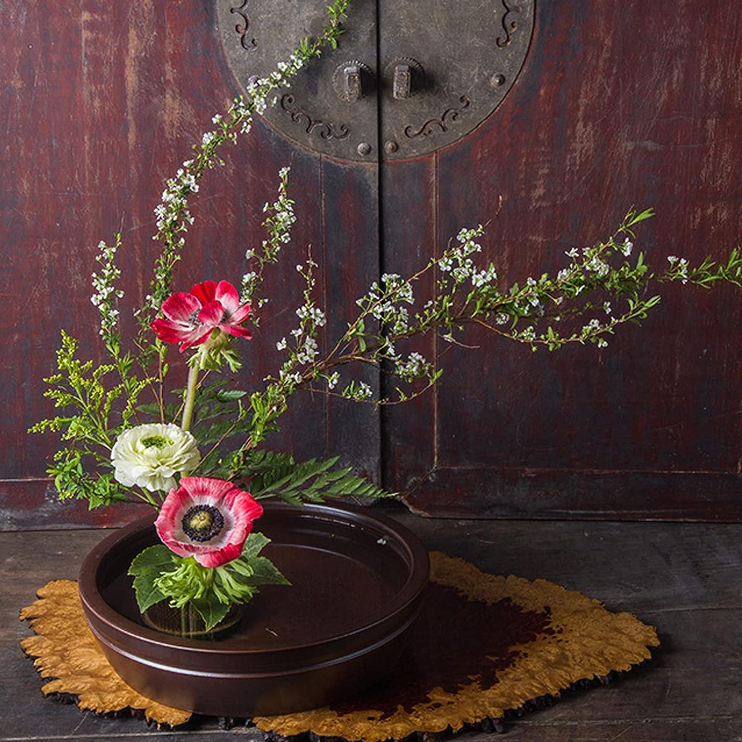 10pcs Silver Round Flower Frog Arrangers - Japanese Flower Holder for ...