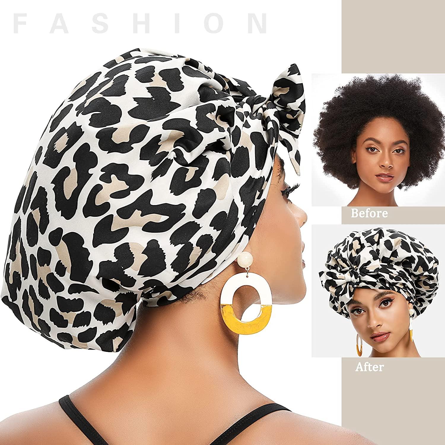 Extra Large Satin & Silk Bonnet for Women | Ideal for Curly Hair ...