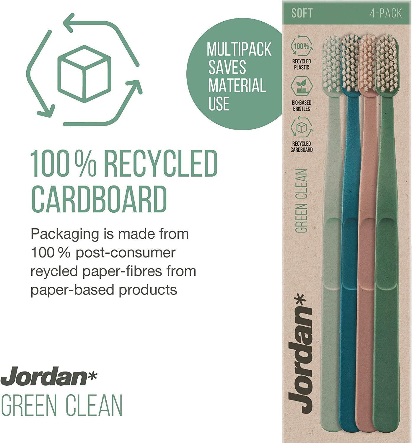 Jordan Green Clean Manual Toothbrush - Eco-Friendly Sustainable ...