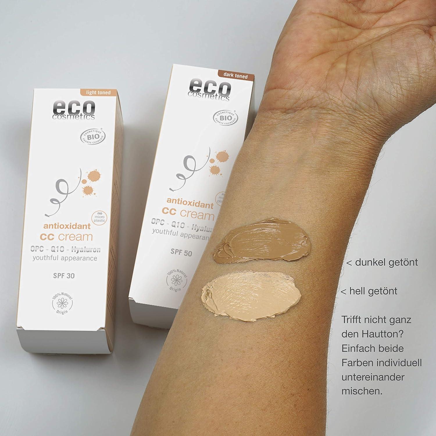 eco cosmetics Bio CC Cream Day Cream Tinted with OPC Q10 and Hyaluronic ...