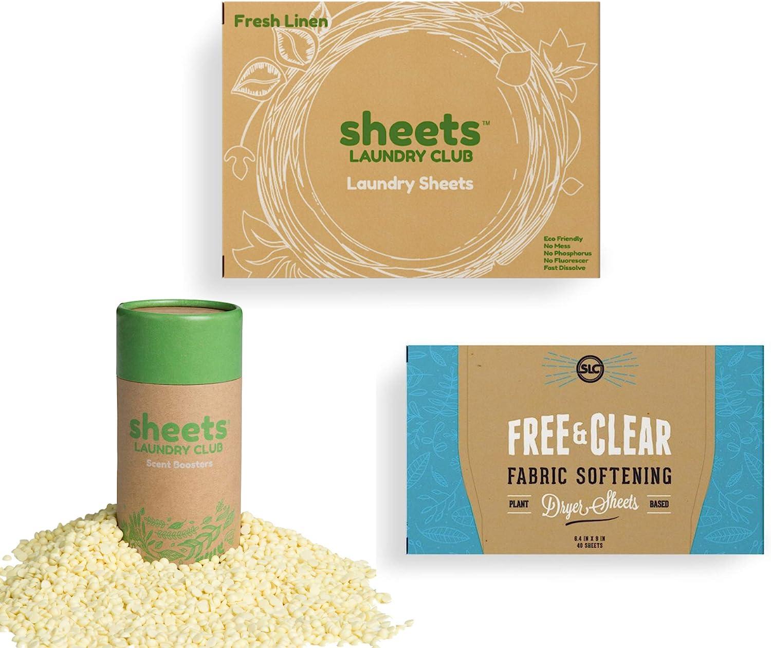 Sheets Laundry Club All In One Laundry Kit: 50 Fast Dissolving Fresh ...