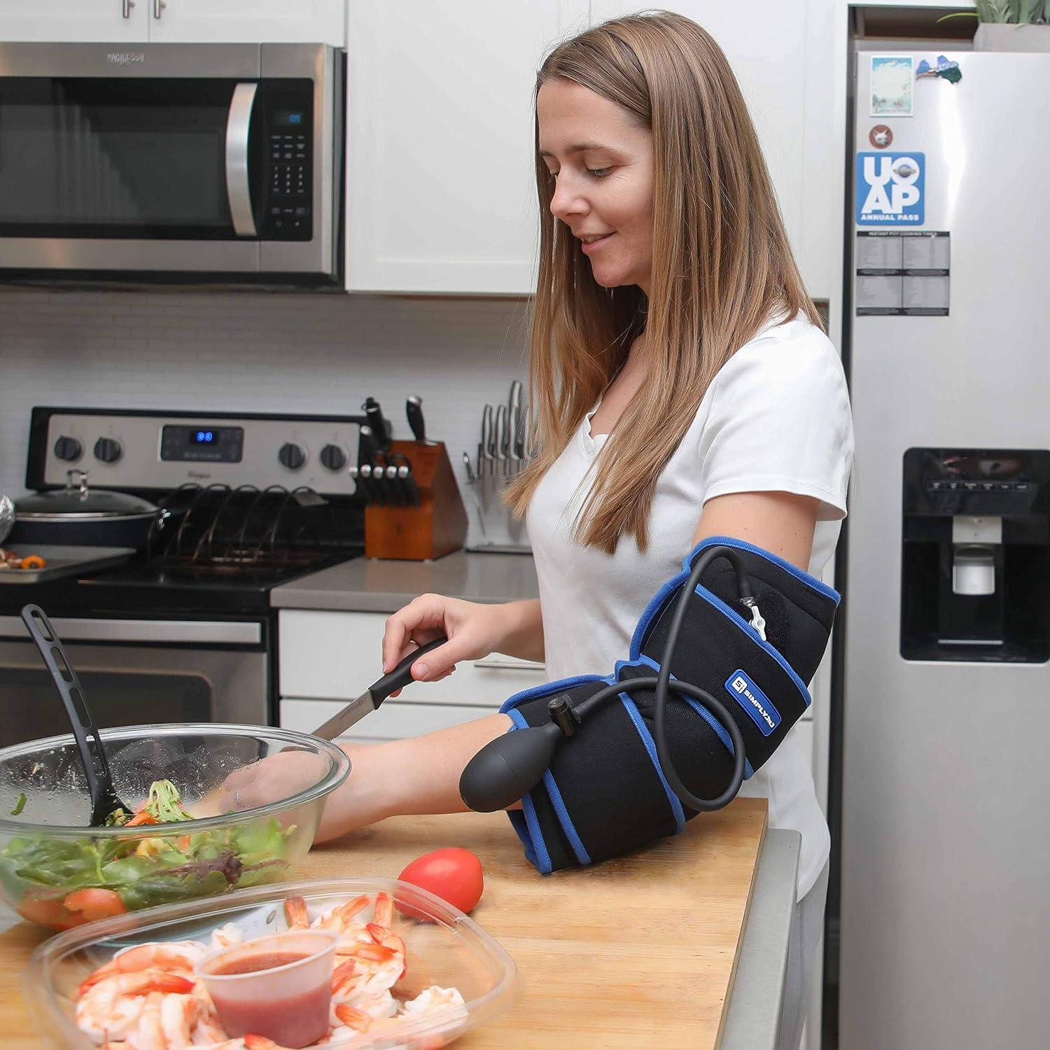 SIMPLYJNJ Elbow Ice Pack Wrap With Compression And 2 Ice Gel Packs ...