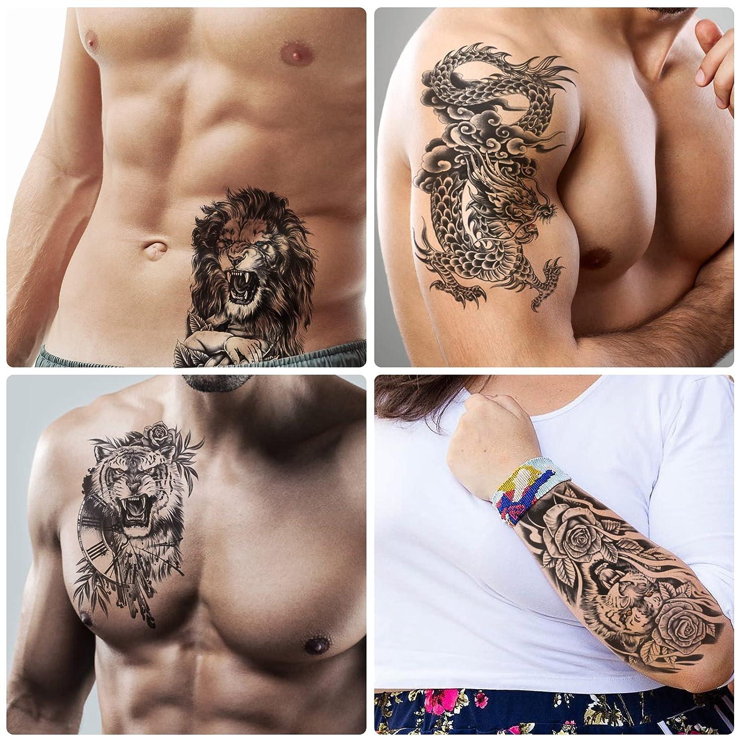 temporary tattoos for men