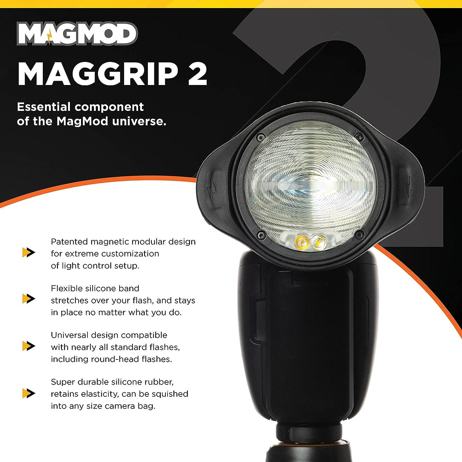 MagMod MagGrip 2 | Magnetic Light Diffuser Attachment & Speedlite Mount ...