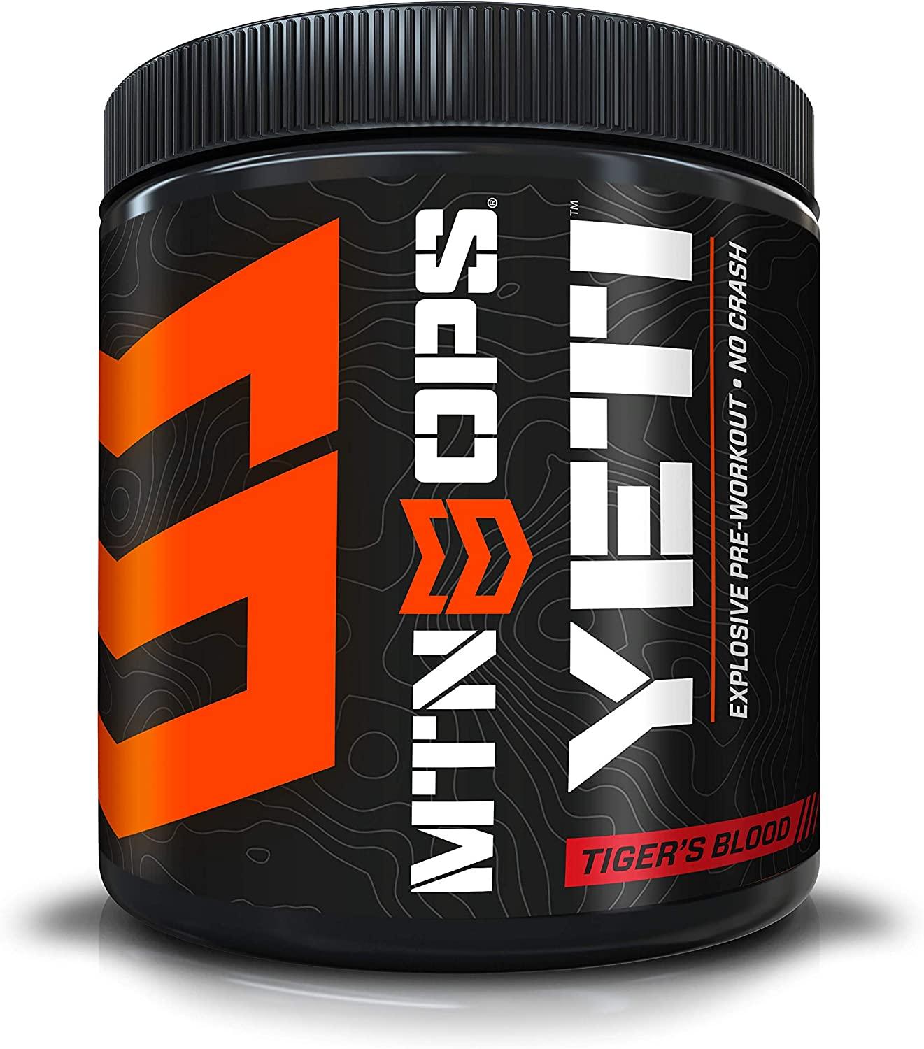 MTN OPS Yeti Monster Tiger's Blood Pre-Workout Powder - 30 Servings ...