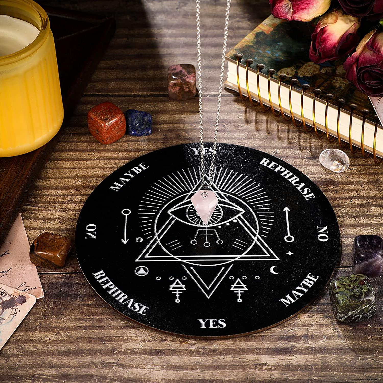 Wooden Pendulum Board Dowsing Divination Pendulum Witchcraft Altar ...