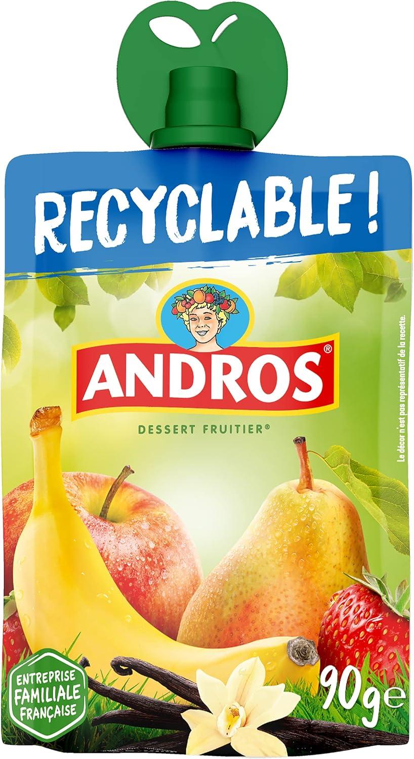 ANDROS - Fruit Compote - Recyclable Pouch - Light - Apple Flavor ...