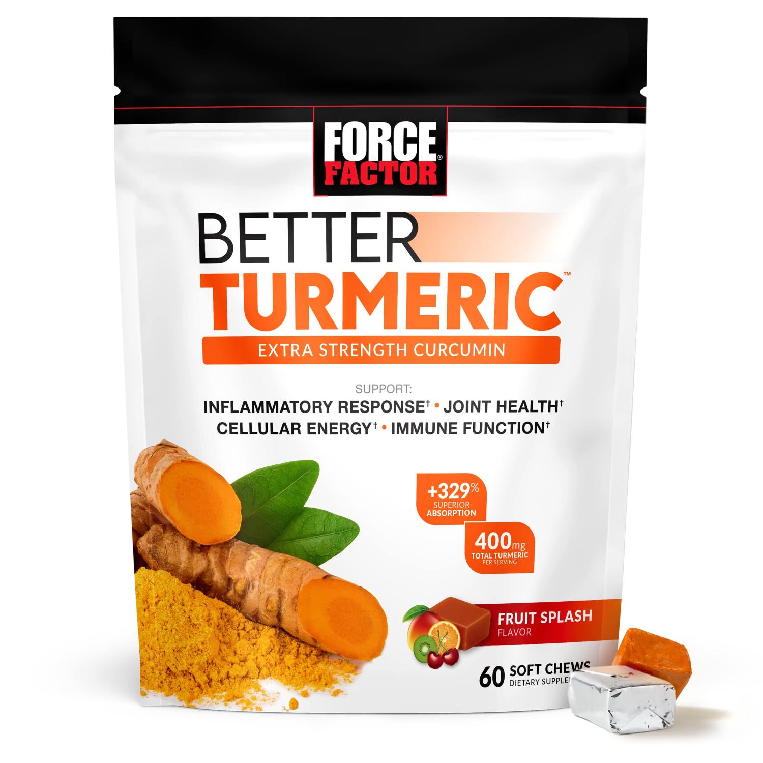Force Factor Turmeric Inflammation Supplement for Joint Support ...