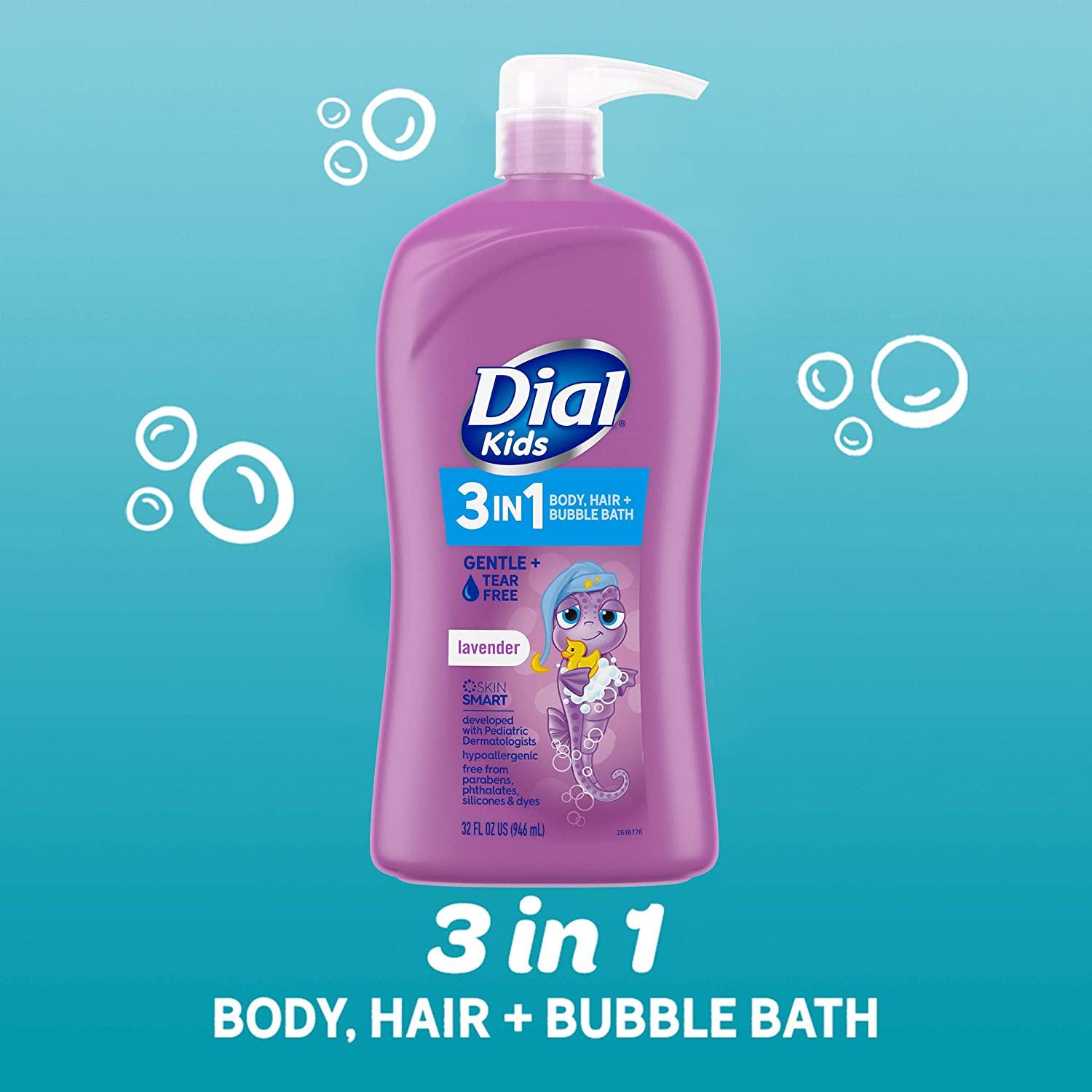 Dial Kids 3in1 Body+Hair+Bubble Bath Lavender - 32oz | Buy Now with ...