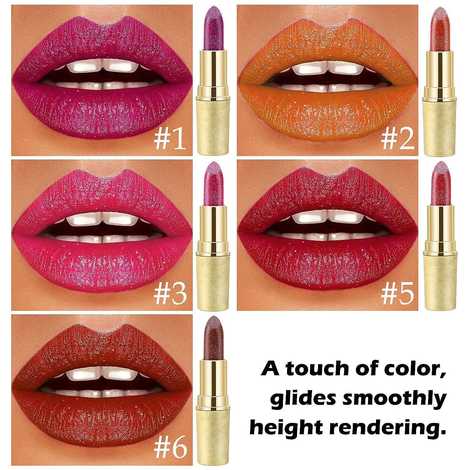 Boobeen Glitter Lipstick - Hydrating, Highly Pigmented Metallic Lip ...