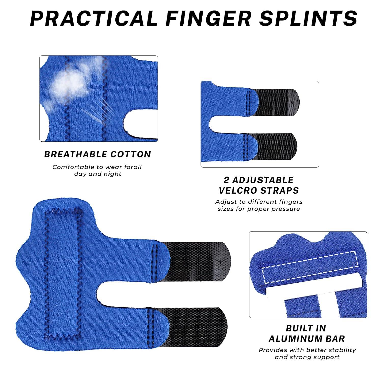 Farmigood Trigger Finger Splint 2Pcs Adjustable Finger Support Finger ...