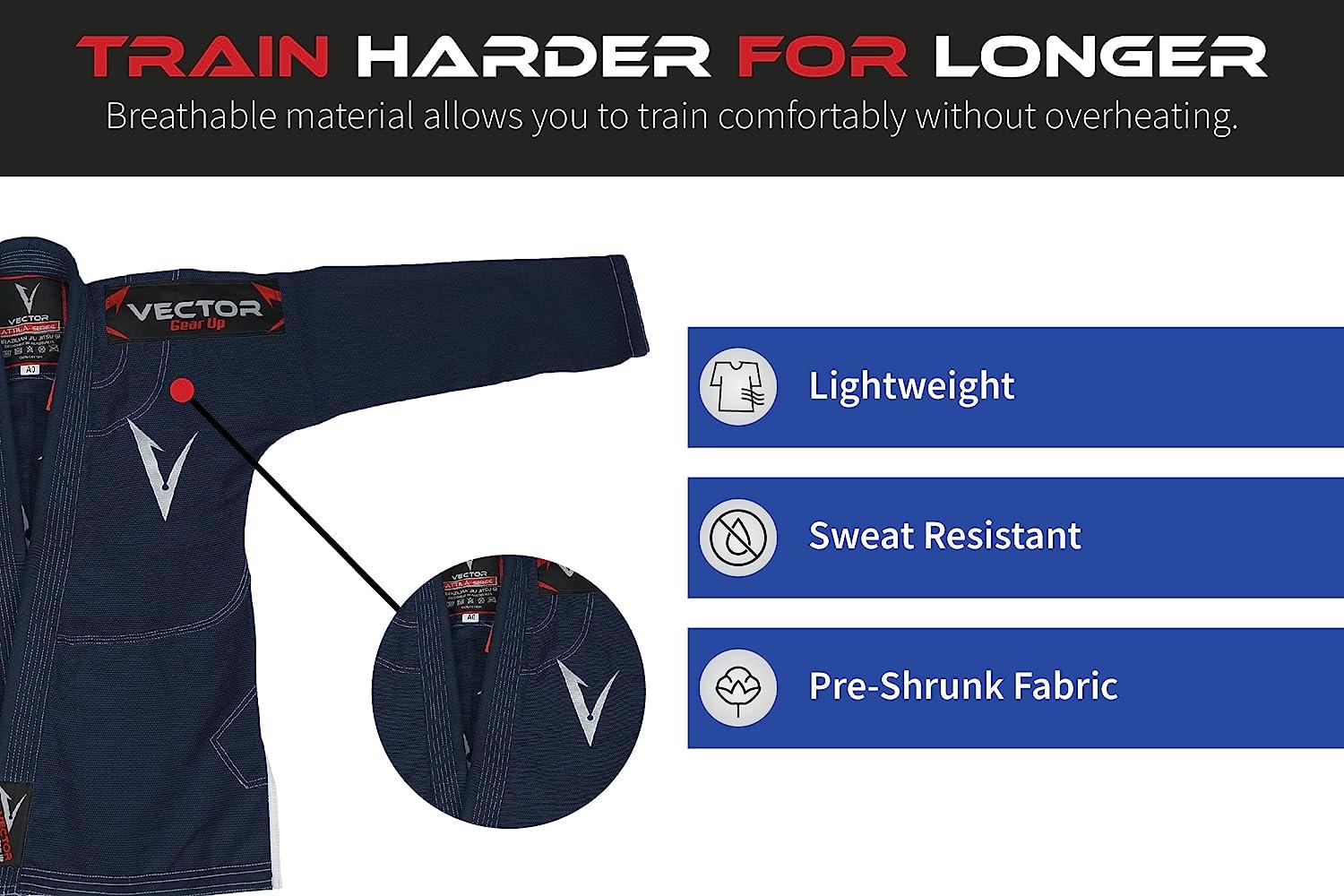 Vector Sports Brazilian BJJ Gi for Kids - Durable 100% Cotton Uniform ...