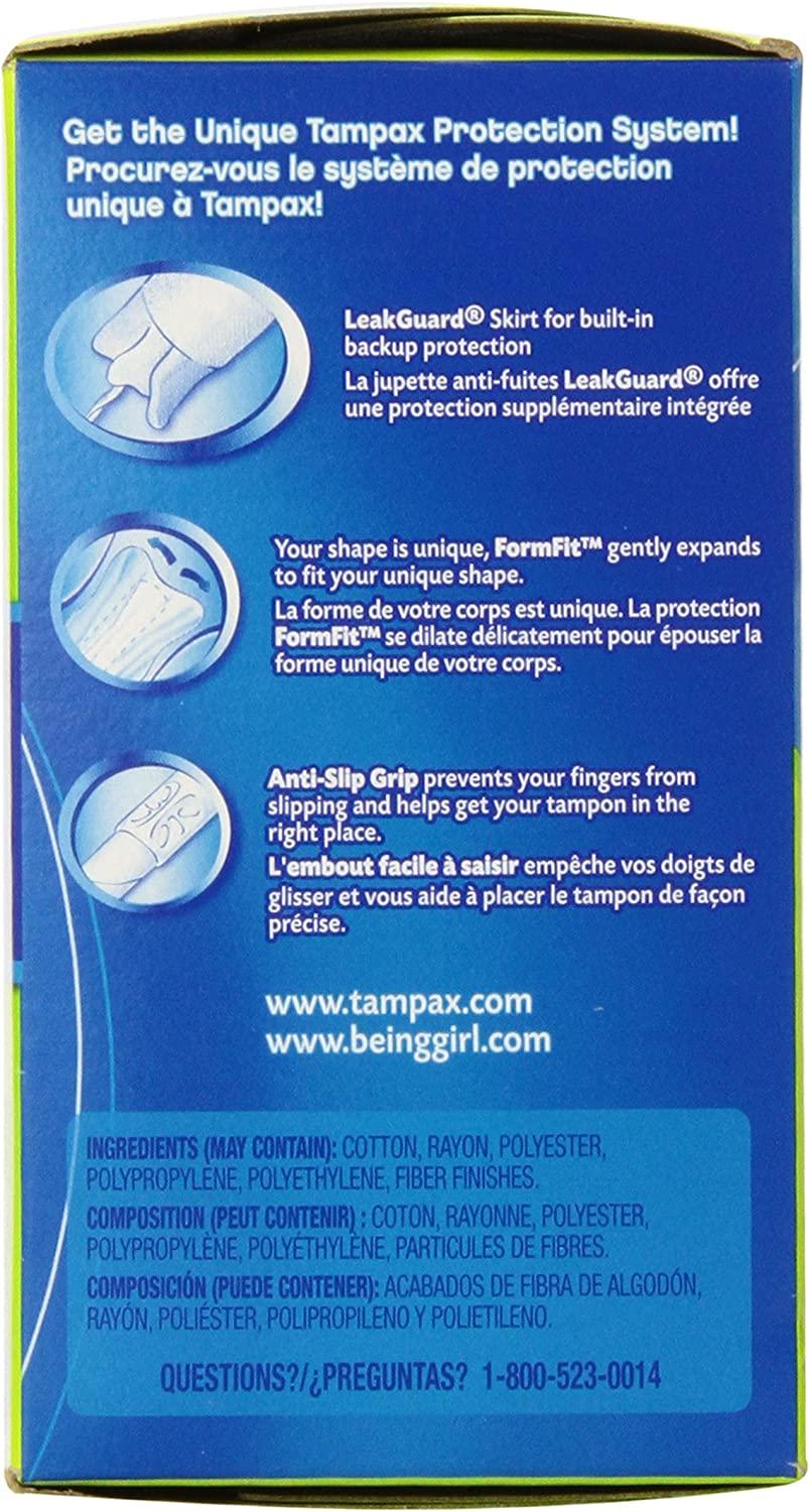 Anti-Slip Grip Super Absorbency Tampons - 40 Count x 2 Pack | Buy Now ...