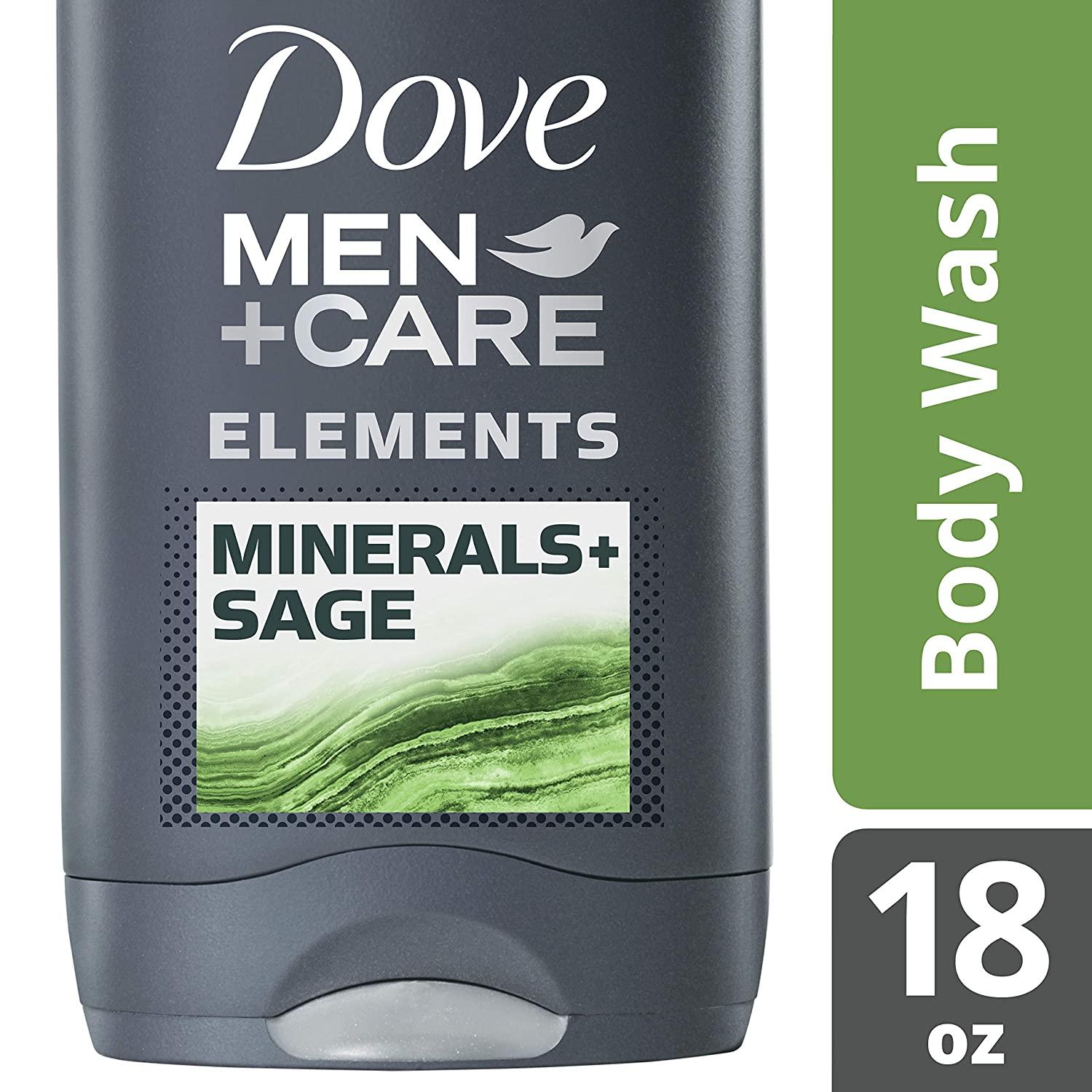 Dove Men+Care Elements Mineral+Sage Body Wash 18 oz - Washes Away Bacteria, Nourishes Skin | Buy ...