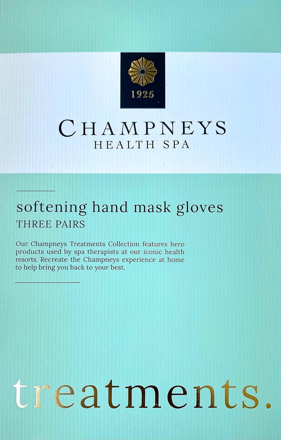 Champneys Hand Softening Hand Mask Gloves - Three Pairs (3 x 12ml ...