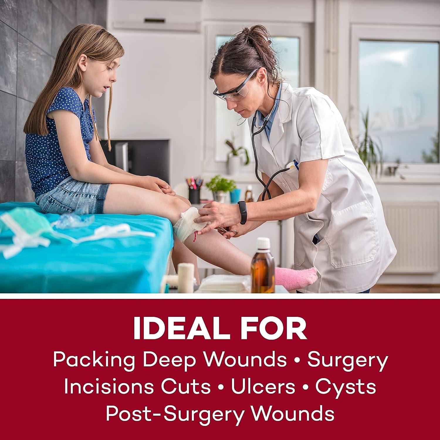 Dealmed Sterile Bordered Gauze Island Dressings 6x6 Inch (Pack of 25 ...