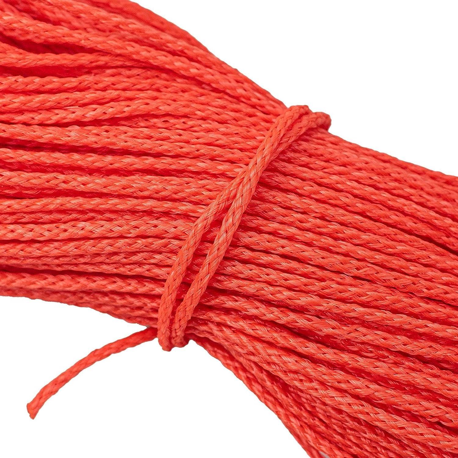 SGT KNOTS Polyethylene Arborist Throw Line Rope - 1/8 inch Orange ...