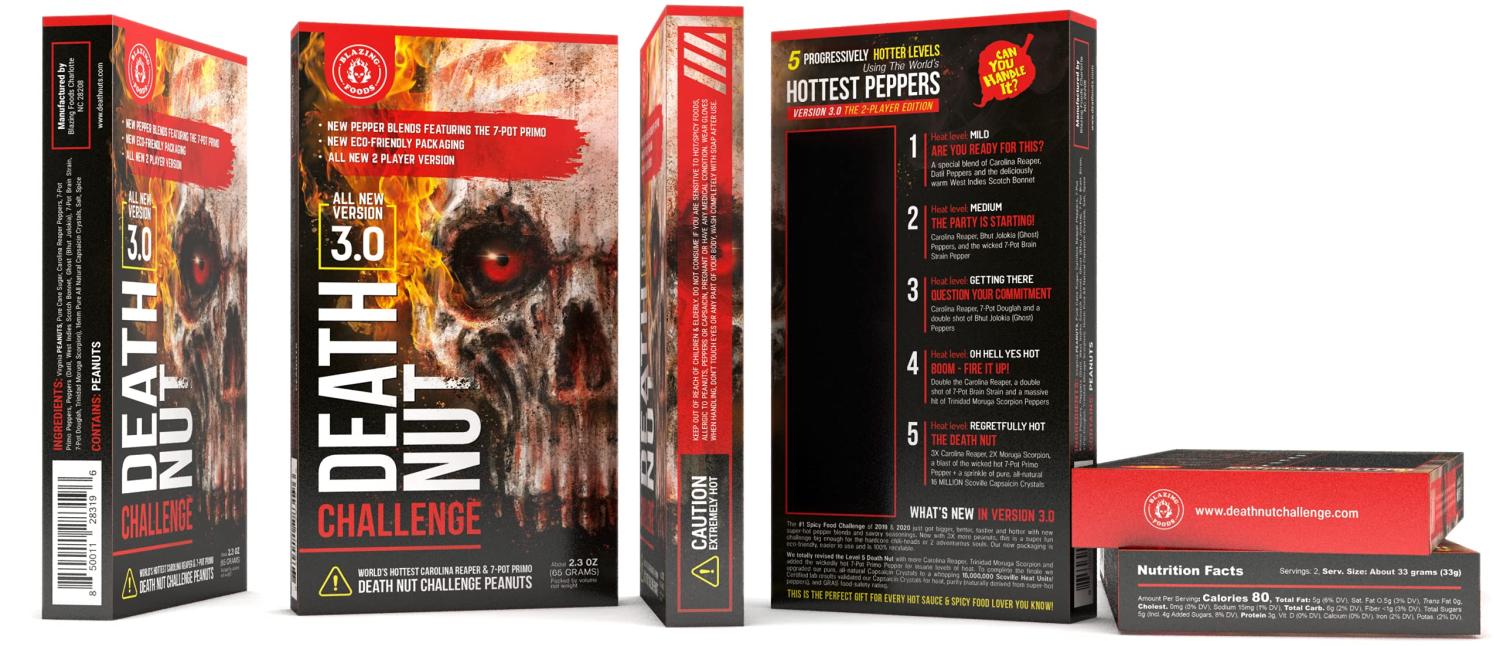 Blazing Foods Death Nut Challenge 3.0 - Ultimate Spicy Nut Challenge ...