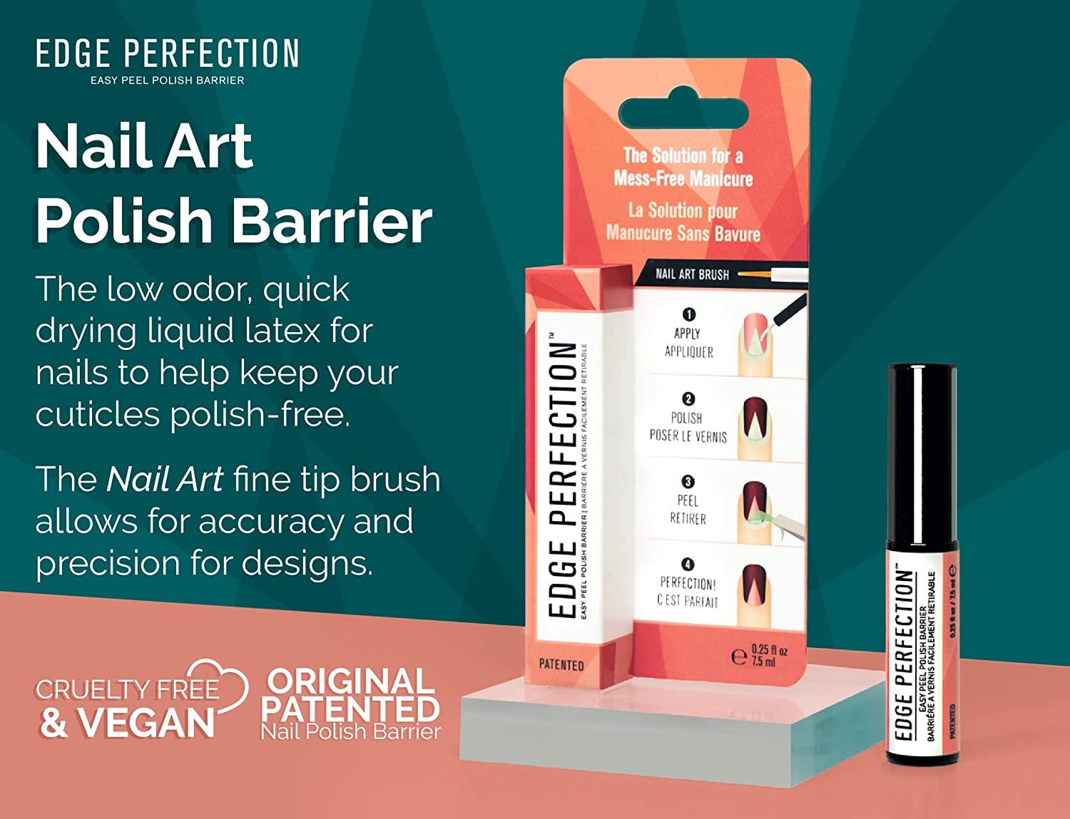 Edge Perfection Original Patented Easy Peel Polish Barrier - Nail Art ...