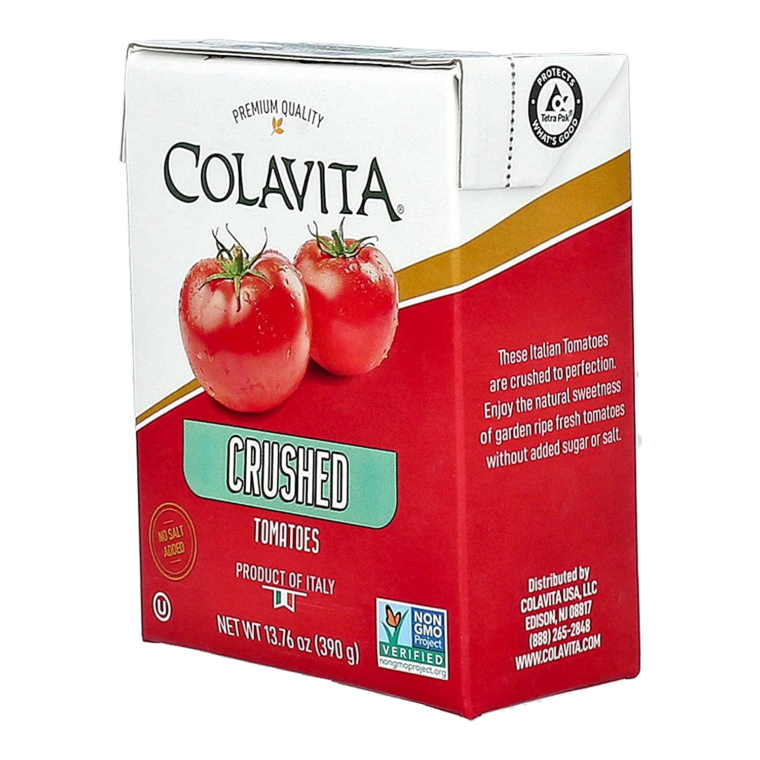 Colavita Italian Crushed Tomatoes Tetra Recart Box - 13.76oz (Pack of 16) | Sustainable ...