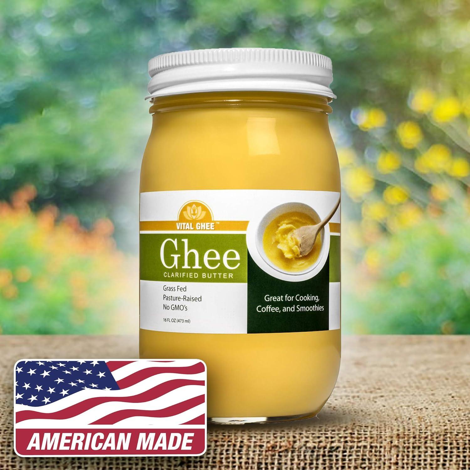 Vital Ghee - Organic Grass Fed Ghee Butter | Clarified Unsalted Ghee ...