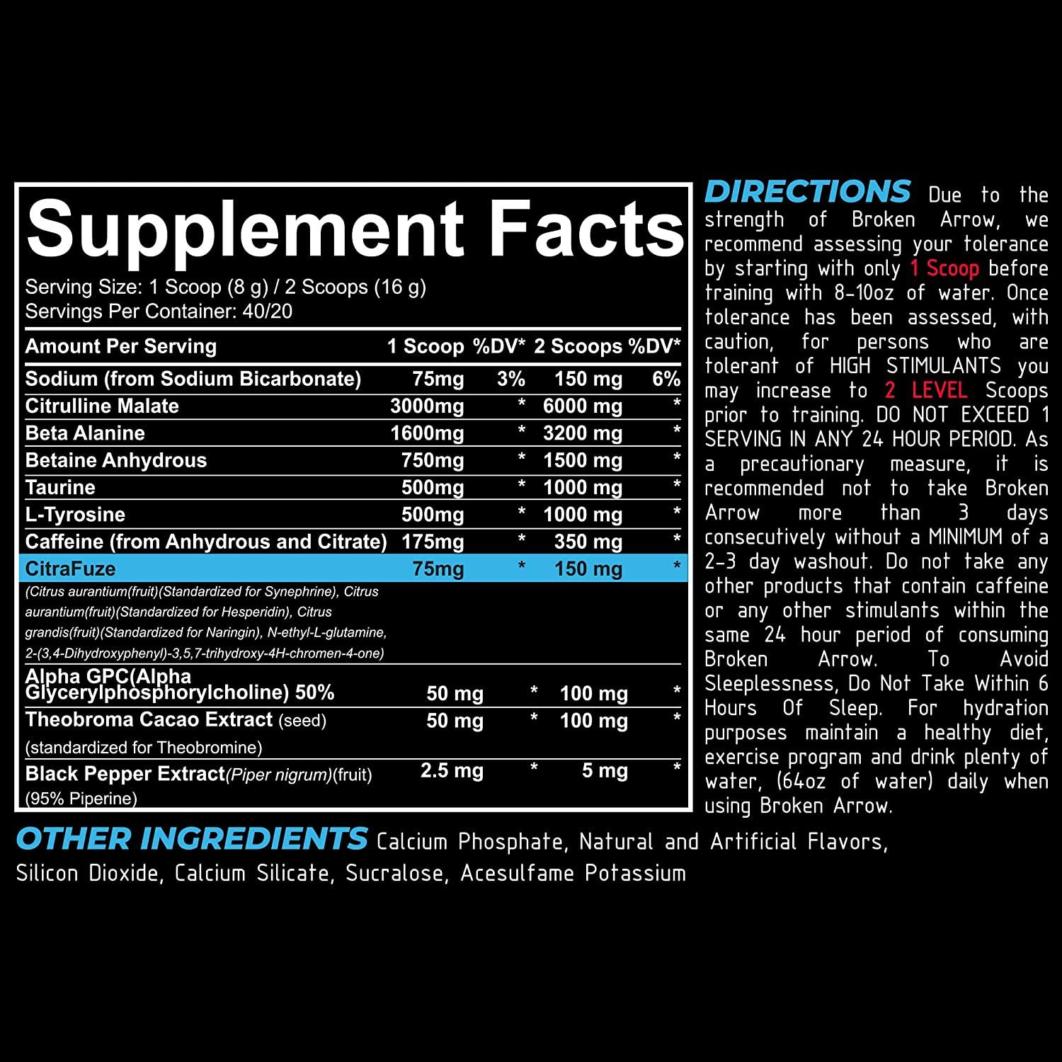 REPP Sports Broken Arrow Extreme Pre-Workout - Hail Storm Flavor ...