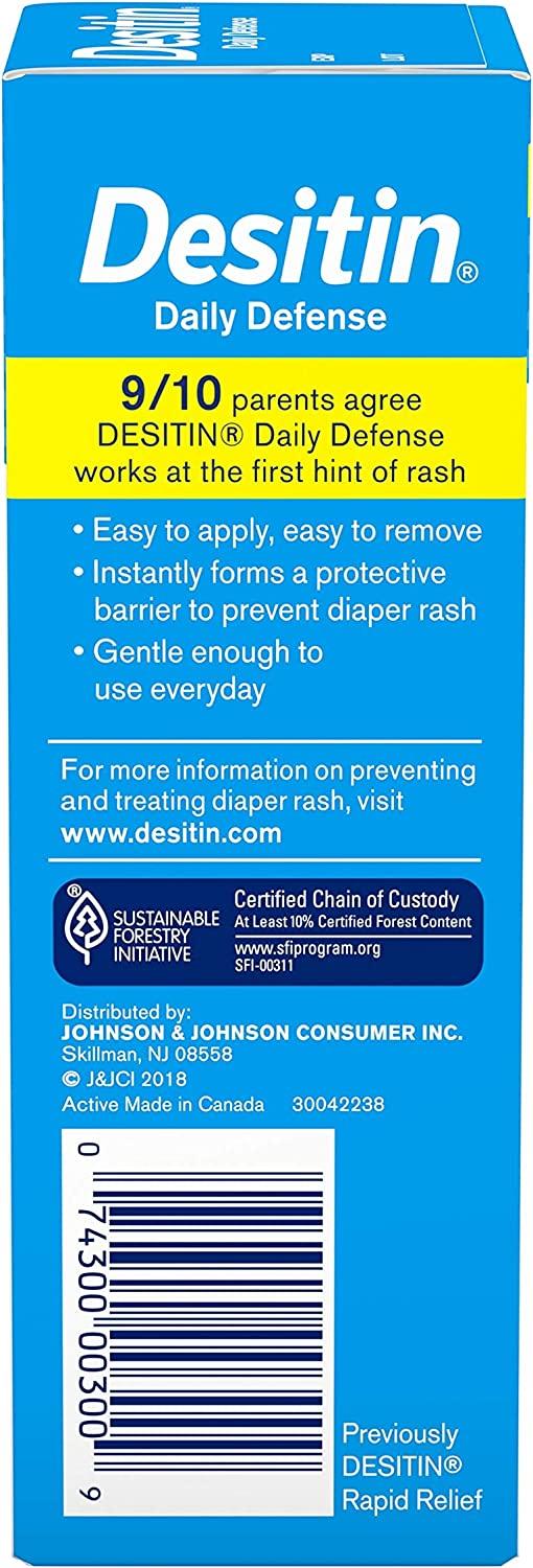 Desitin Daily Defense Baby Diaper Rash Cream - 2 oz Travel Size | Treat ...