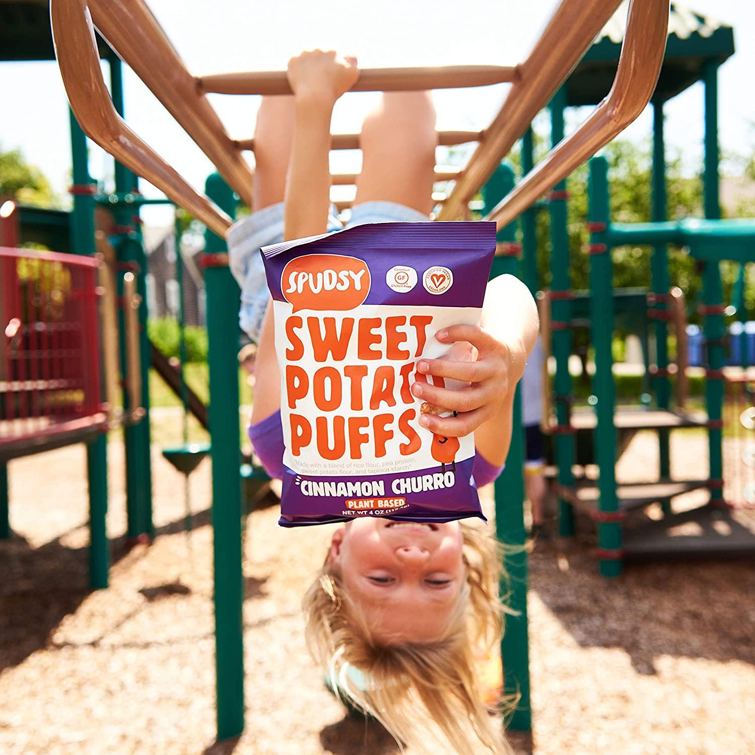 Spudsy Sweet Potato Puffs | Vegan Gluten Free Cinnamon Churro Snacks (2 ...