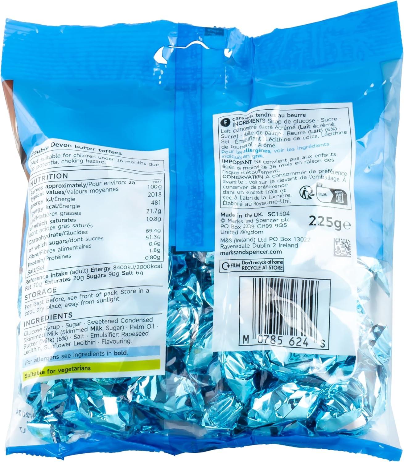 M&S Double Devon Toffees Creamy & Chewy Individually Wrapped Butter ...
