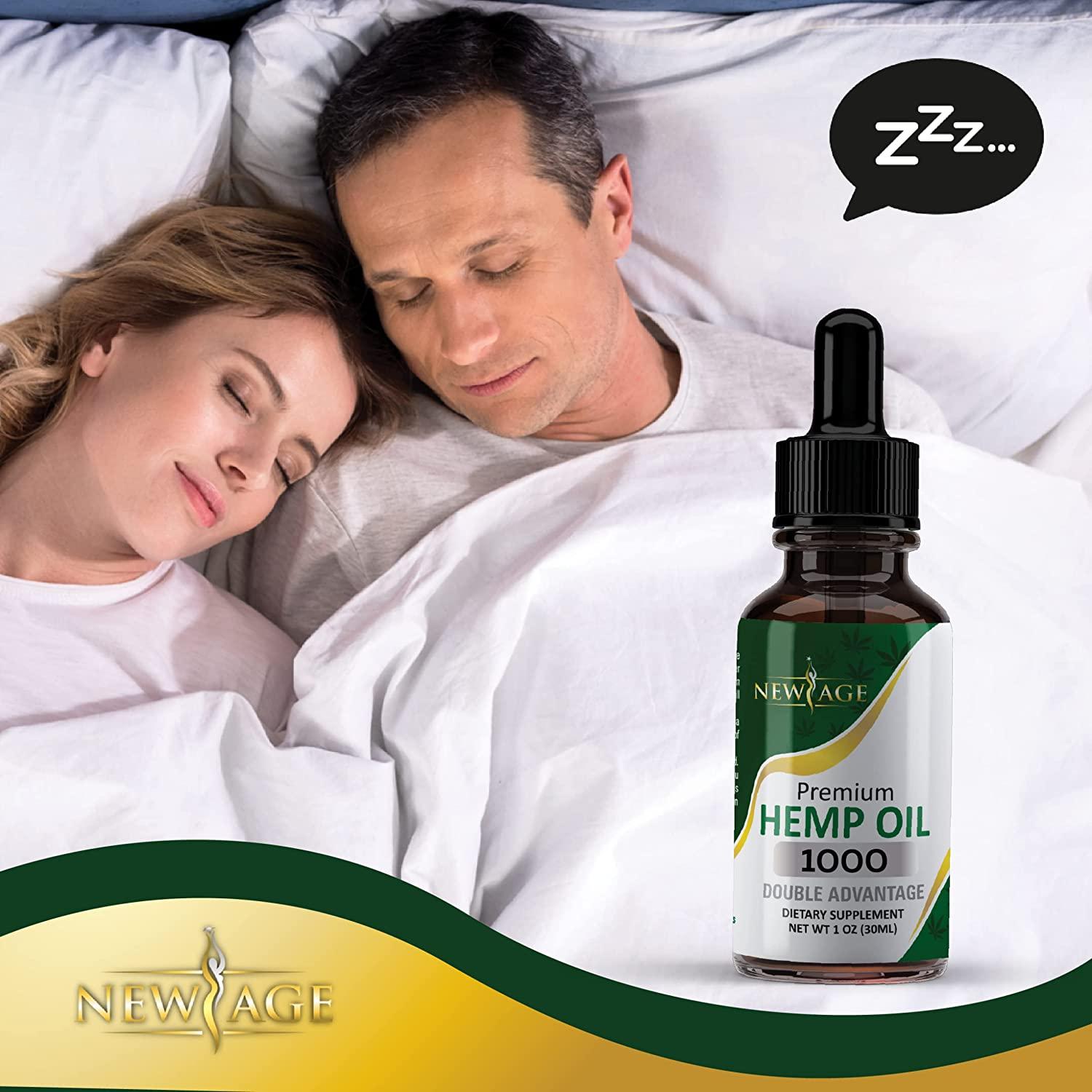 NewAge 1000 Hemp Oil 4-Pack - 1000mg Grown & Made in USA - Natural Hemp ...