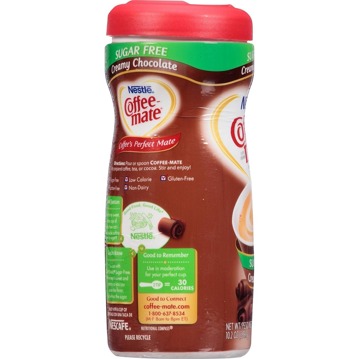 COFFEE-MATE Creamy Chocolate Sugar Free Powder Coffee Creamer 10.2 oz ...