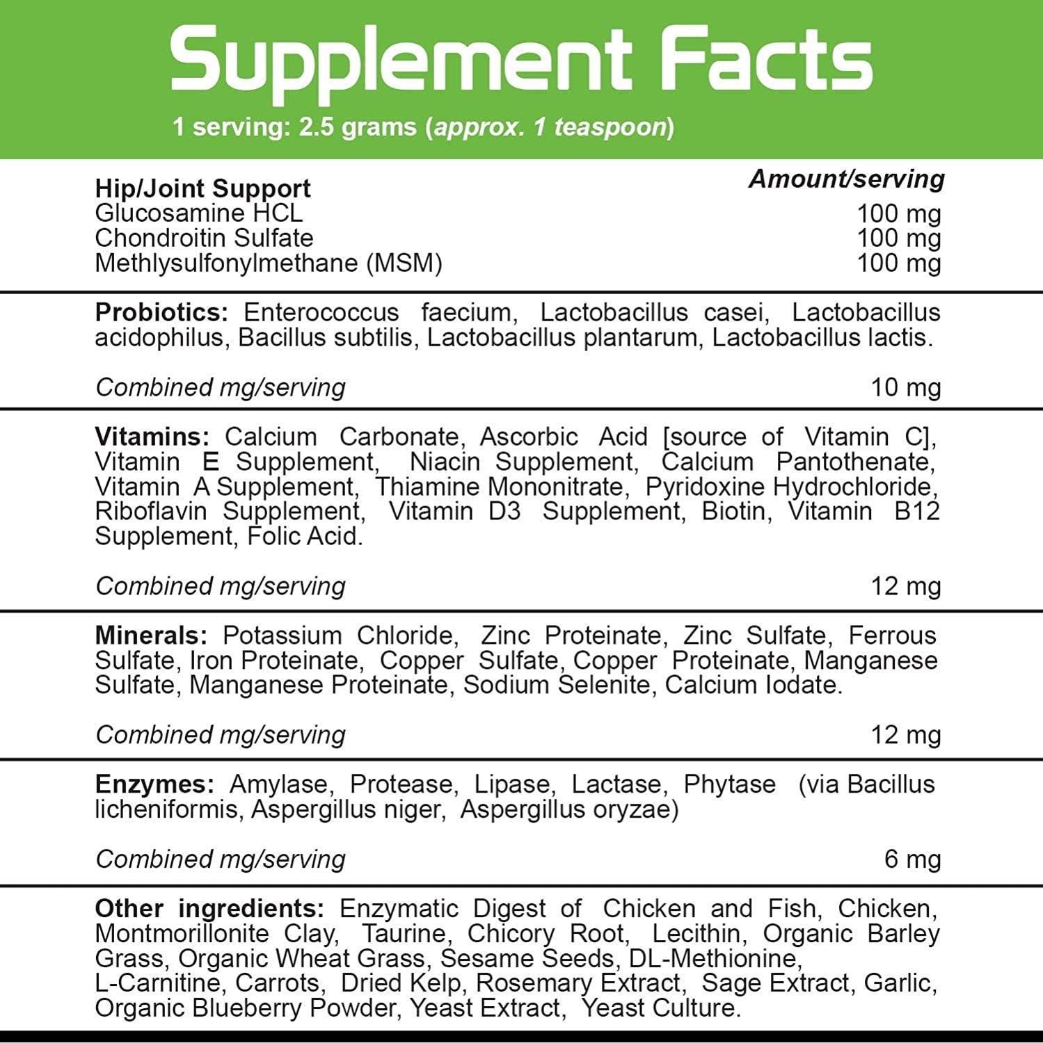 SIMIEN PureAll All-in-One Dog & Cat Probiotics | Hip Joint Pain Relief ...