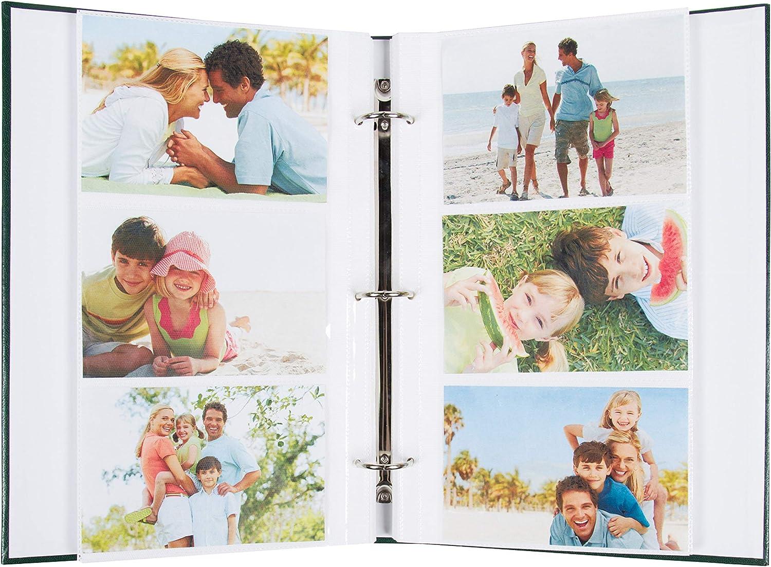 DesignOvation Traditional Photo Albums - Set of 4, Holds 300 4x6 Photos ...