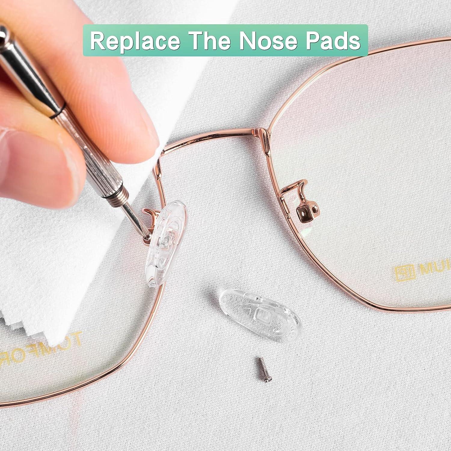 Glasses Nose Pad Replacement Kit YSSAIL Eyeglass Repair Kit with 5 ...