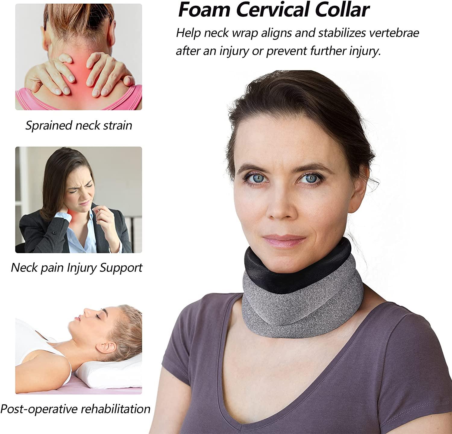 Foam Cervical Collar for Neck Pain Relief and Support | Vertebral ...