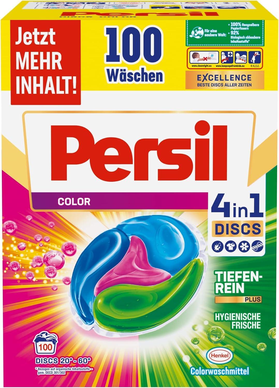 Buy Persil Color 4in1 Discs (100 Wash Loads) - Deep Clean Plus ...