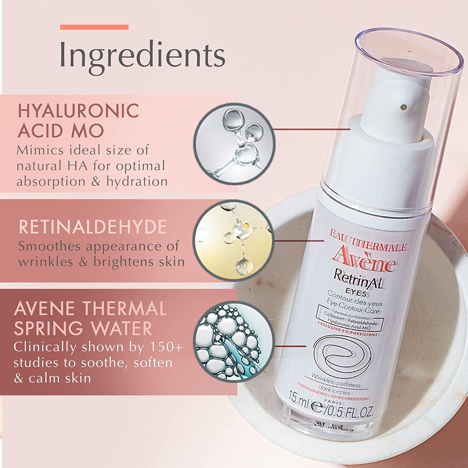 Eau Thermale Avene RetrinAL EYES 0.5 Fl Oz - Minimizes Under-Eye Lines ...