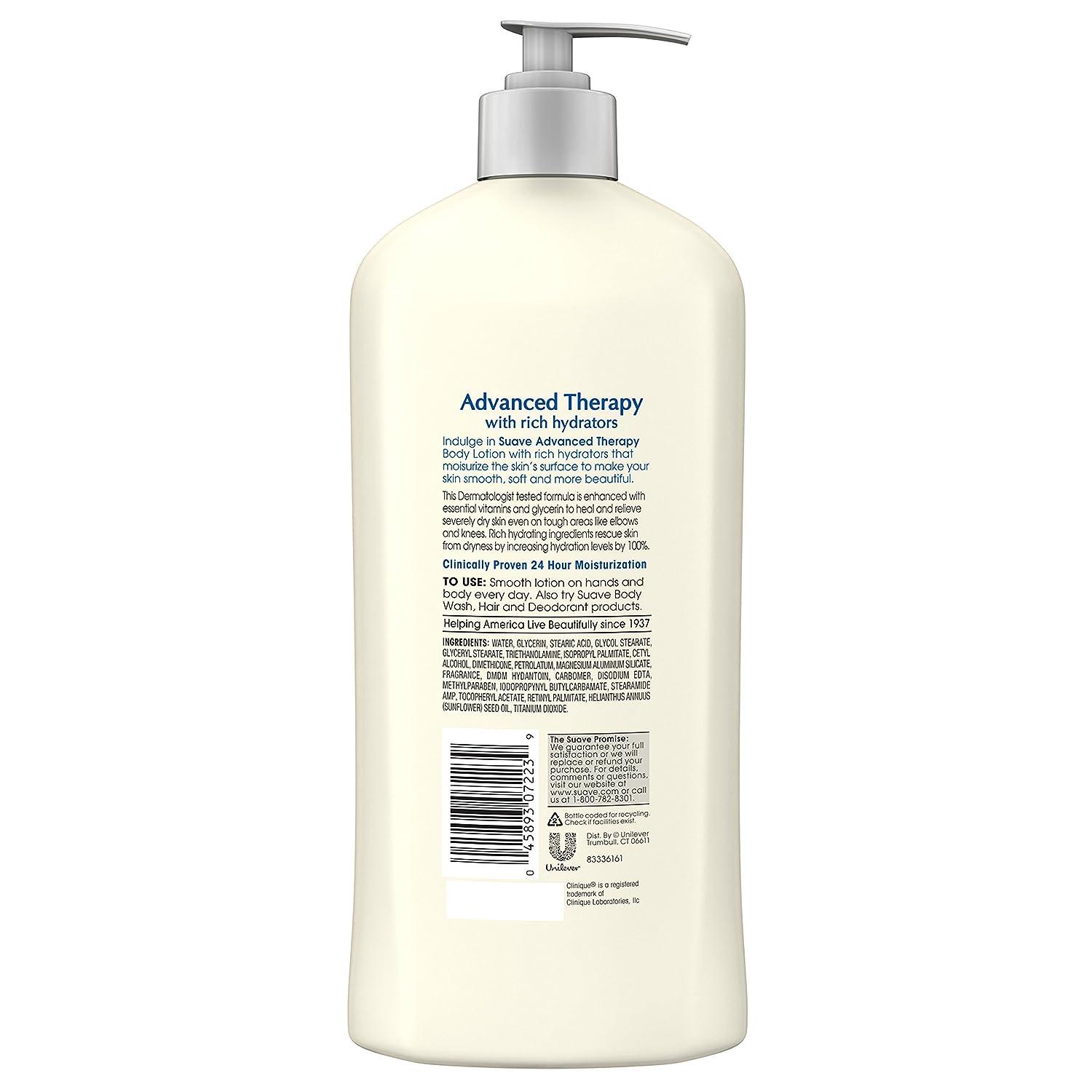Suave Skin Solutions Body Lotion Advanced Therapy 18 oz - Hydrating and ...