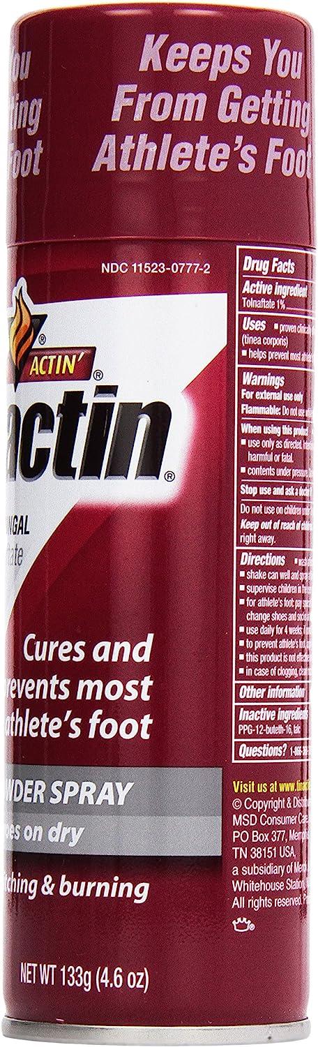 Tinactin Athlete Foot Powder Spray 4.6 oz - Fast-Acting Relief for ...