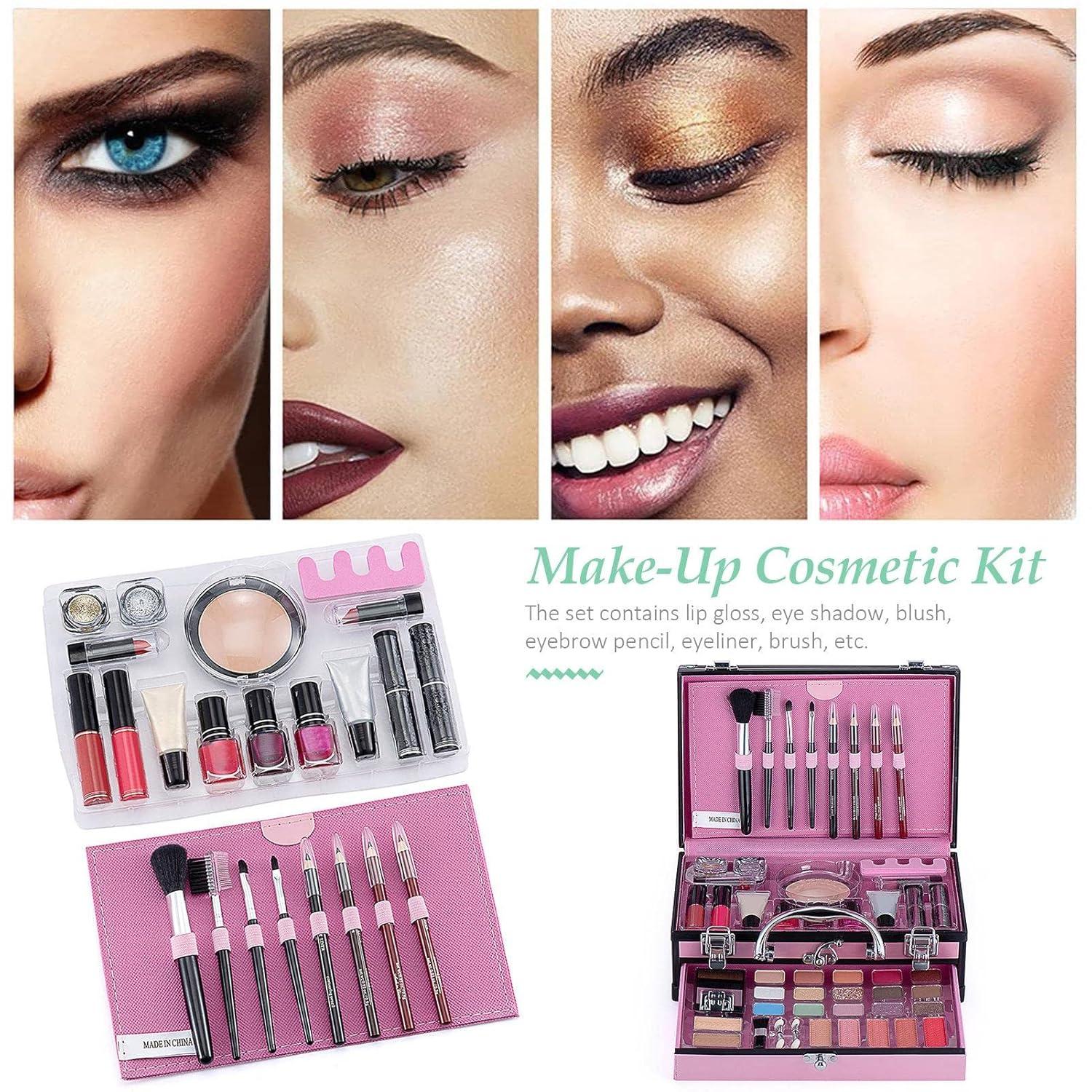 Adawd Professional Make-Up Set | All-in-One Eyeshadow Palette Blush ...