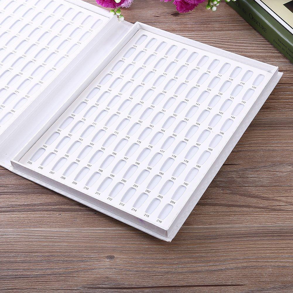 216 Colors Nail Color Display Table - Nail Gel Polish with 240 Tips for ...