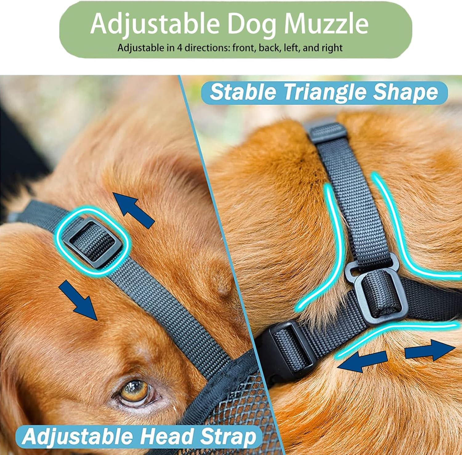 Dog Muzzle for All Sizes - Prevents Biting & Chewing - Adjustable ...